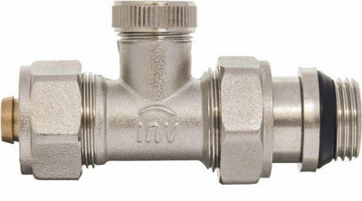 Invena 16mm x 1/2 Inch Straight Manual Return Outlet Radiator Valve PEX ...