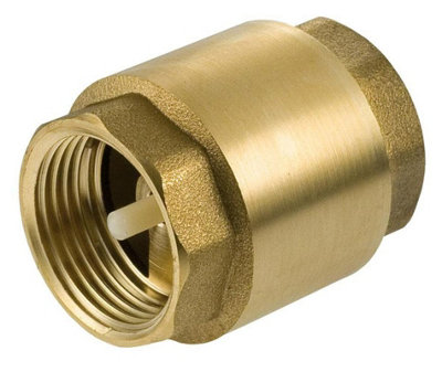Invena 3/4 Inch Non-Return Check Valve Female Brass With Plastic Insert ...