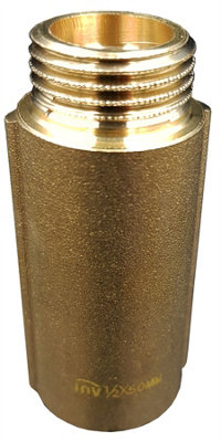 Invena 50mm x 1/2 Inch Tap Pipe Thread Extension Female x Male Cast ...