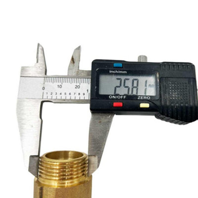 Invena 60mm x 3/4 Inch Tap Pipe Thread Extension Female x Male Cast ...