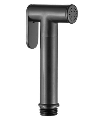 Invena Black Bidet Tap Head Spray Handle In-Wall Bathroom Shower Mixer ...