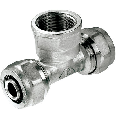 Invena PEX-AL-PEX 16mm x 1/2" Female BSP x 16mm Compression Fittings ...