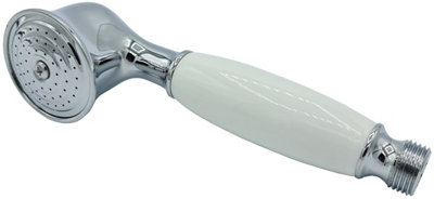 Invena Retro Nostalgia Vintage Bath Shower Head Massive Chrome Brass 1/ ...