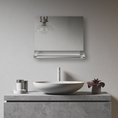 Invisible Creations - Bathrooms Wall Mirror with built in Grab Rail