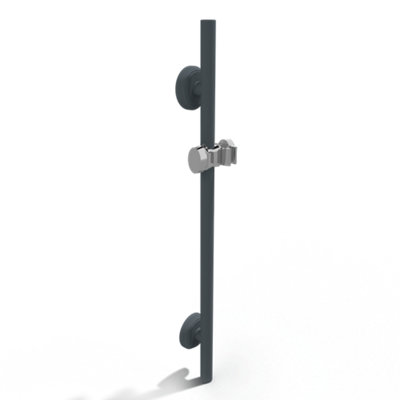 Invisible Creations - Dual-Function Shower Riser Rail with Safety Grab Rail