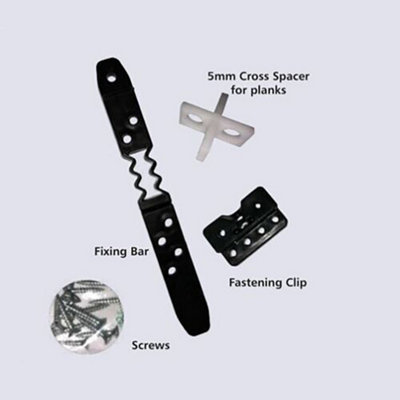 Invisible Mounting System for Wooden Decking Boards (kit)