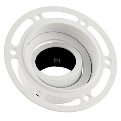 Invisible Plaster Over Round Ceiling Spotlight Matt White Adjustable ...