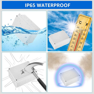 IP65 150x110x70mm White Waterproof Junction Box ABS Electrical Box ...