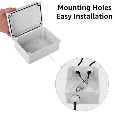 IP65 150x110x70mm White Waterproof Junction Box ABS Electrical Box ...