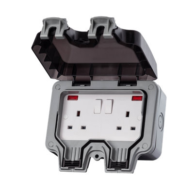 IP66 2gang weatherproof socket, IP65 13A sockets & SPUR Unit