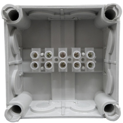 IP66 Outdoor Junction Box 91x47mm with 20mm Knockouts - Grey