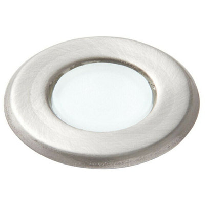 IP67 Outdoor LED Ground Light 0.8W Daylight White Steel Flush Decking ...