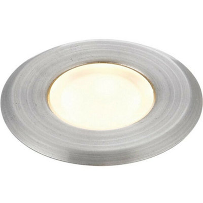 IP67 Outdoor LED Ground Light 0.8W Warm White Steel Flush Decking Floor ...