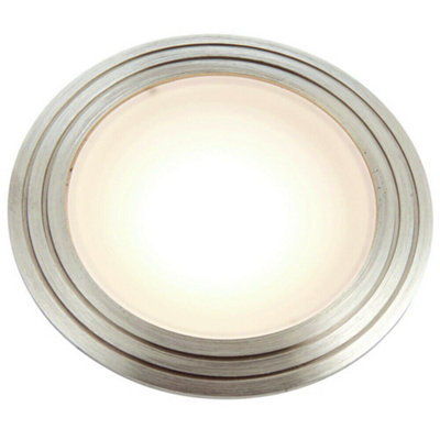 IP67 Outdoor LED Ground Light 1.3W Cool White Steel Flush Decking Floor ...