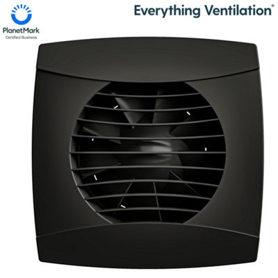 IPX5 Axial Bathroom Extractor Fan with Back Draft Excluder - Wall or ...