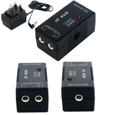 IR INFRARED HUB REPEATER SYSTEM 12V REMOTE CONTROL EXTENDER ...