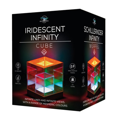 Iridescent Infinity Cube Light