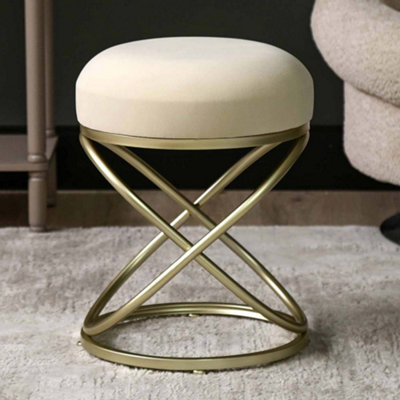 Iron Round Dressing Table Stool For Bedroom Furniture, Modern Living ...