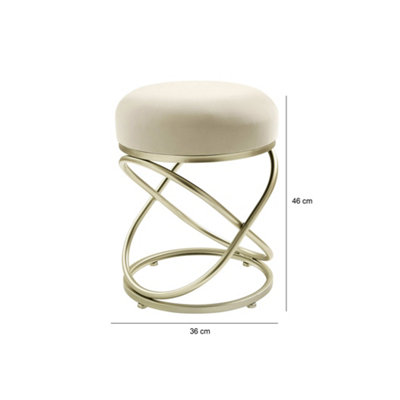 Iron Round Dressing Table Stool For Bedroom Furniture, Modern Living ...