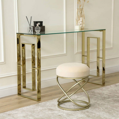 Iron Round Dressing Table Stool For Bedroom Furniture, Modern Living ...