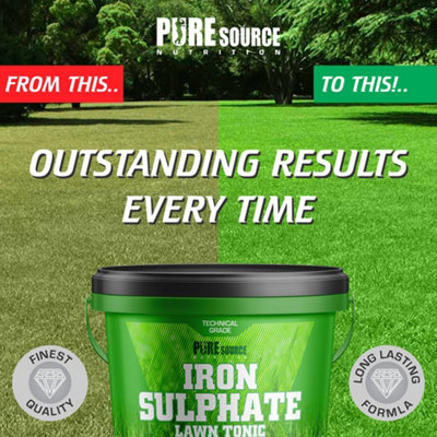Iron Sulphate 7.5kg Bucket Makes Grass Greener Hardens Turf and ...