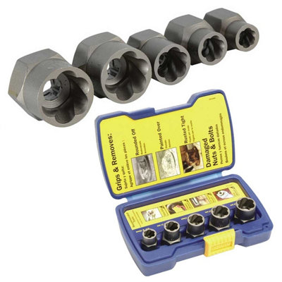 Irwin 10 Piece Bolt Grip Base Fastener Nut Remover Base Set & Expansion Set