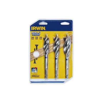 Irwin Blue Groove Power Bits Multi Colour (set 20 22 25mm)