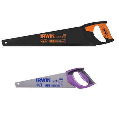 Irwin Jack Saws Fine Cut 13" Toolbox Saw + Jack 880UN Coated Hand Saw ...