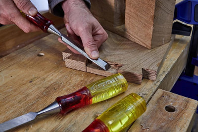 Irwin Marples M373 6 Piece Splitproof Set Chisels 6-50mm Box + Leather ...