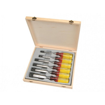 Irwin Marples M373 Splitproof Bevel Edge Chisel Multi Colour (Set, 6 Piece)
