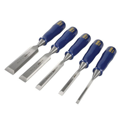 Irwin Marples M444 Blue Chip Bevel Edge Chisel Multi Colour (Set of 5)