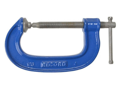 Irwin Record T120/4 120 Heavy-Duty G-Clamp 100mm 4in REC1204 | DIY at B&Q