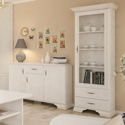 Irys 1 Door DIsplay Cabinet - Anderson Pine