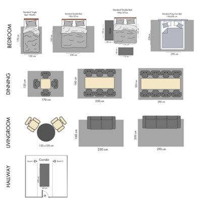 Isabella Living Room Area Rugs - Embossed Mazia Arch Lines Design Cream ...