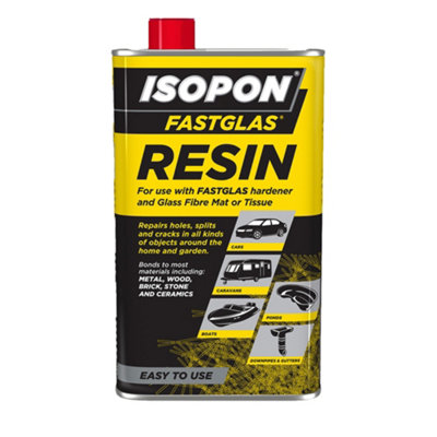 Isopon Fastglas Laminating Resin Repairs Holes Splits Cracks Home ...