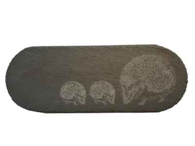 iStyle Hedgehogs Slate Serving Tray with Dish | DIY at B&Q