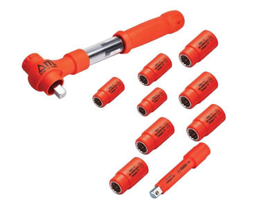 ITL Insulated 00027 Insulated 1/2in Drive Imperial Torque Wrench Kit 10 ...