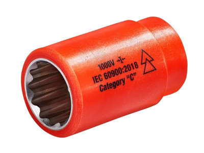 ITL Insulated 01460 Insulated 1/2in Drive Socket 21mm ITL01460 | DIY at B&Q