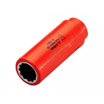 Itl Insulated Insulated Deep Socket, 1/2in Drive Multi Colour (20mm)