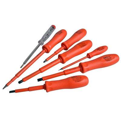Itl Insulated Insulated Screwdriver Set, 7 Piece Multi Colour (One Size)