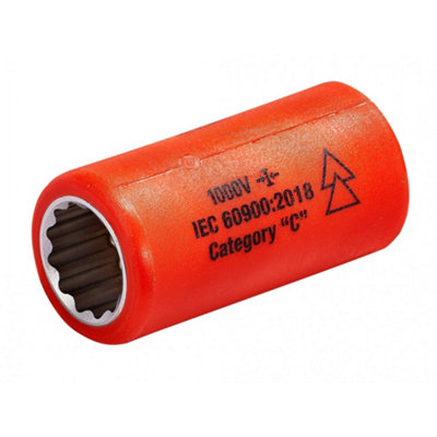 Itl Insulated Insulated Socket, 3/8in Drive Multi Colour (13mm)
