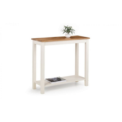Ivory and Oak Console Table - 90cm
