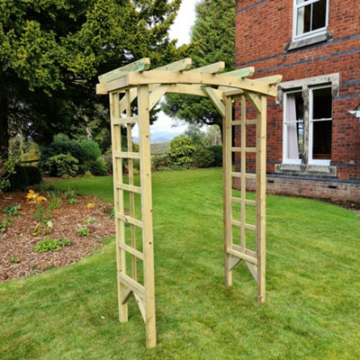 Ivy Arch 3ft - Timber - L50 x W90 x H210 cm - Minimal Assembly Required ...