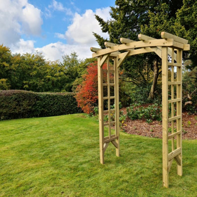 Ivy Arch 3ft - Timber - L50 x W90 x H210 cm - Minimal Assembly Required ...