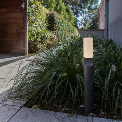 IVY - CGC Grey Slim LED Outdoor Post Light | DIY at B&Q