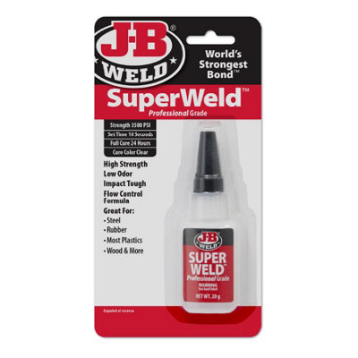 J-B Weld SuperWeld Gel 20g Bottle | DIY at B&Q