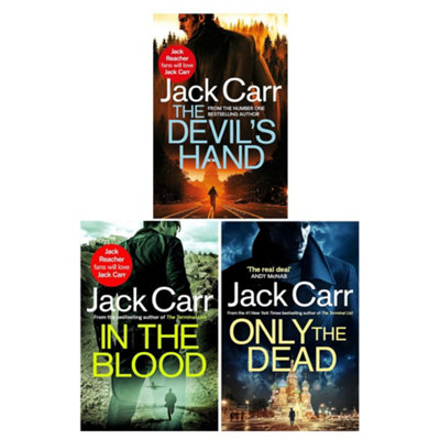 Jack Carr James Reece Series 3 books Collection Set (The Devil's Hand ...