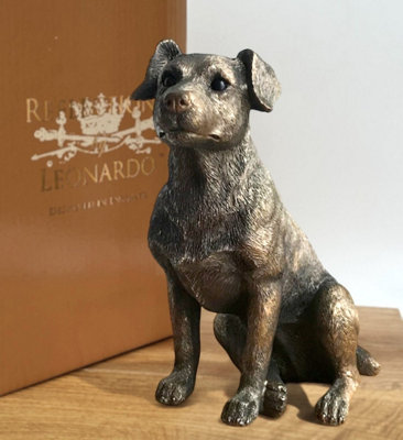 Jack Russell figurine from the Leonardo Reflections Bronzed range, gift ...