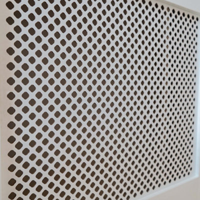 Jack Stonehouse White Painted Lattice Radiator Cover - Small | DIY at B&Q