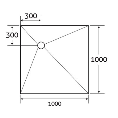 Jackoboard Aqua Flat Standard Tileable Wetroom Tray with Offset Drain ...